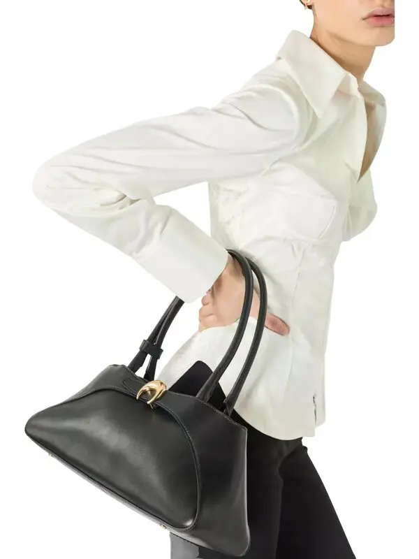 MARINE SERRE Aurora Shoulder Bag - Black