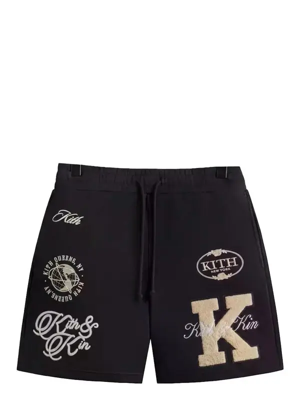 Kith Emery Logo-detail Shorts - Black