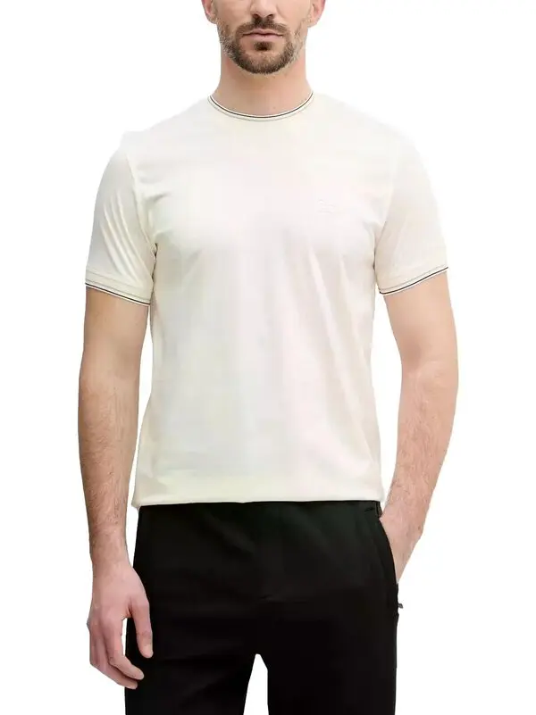 Karl Lagerfeld Logo-embroidered T-shirt - Neutrals