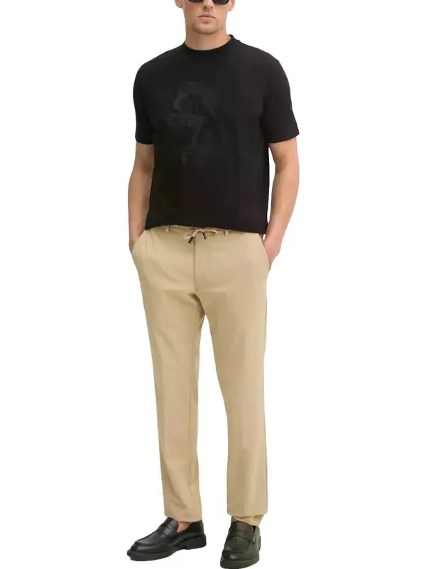 Karl Lagerfeld Drawstring Waist Trousers - Neutrals