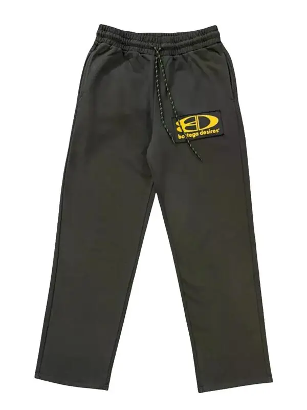 BOTTEGA DESIRES Logo-patch Drawstring Track Pants - Grey