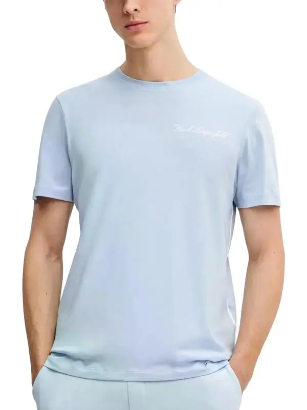 Karl Lagerfeld Logo-print T-shirt - Blue