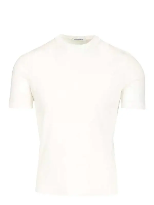 AL DUCA D’AOSTA 1902 Ribbed-trim Terry-cloth T-shirt - Neutrals
