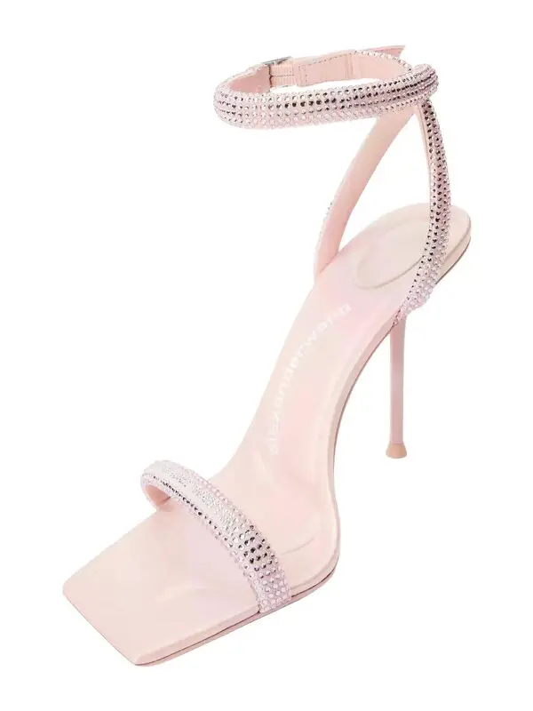 Alexander Wang Julie Crystal-embellished Heeled Sandals - Pink
