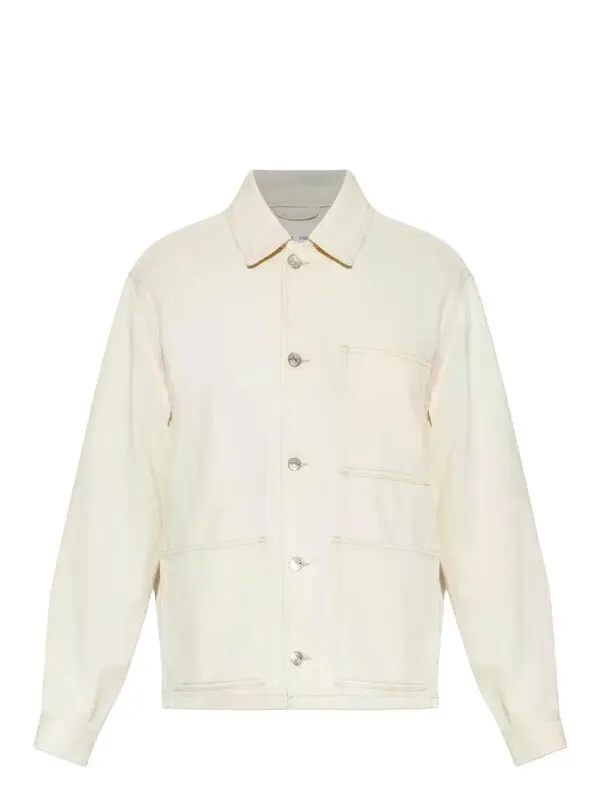 SAMSOE SAMSOE Sachore Button-up Denim Jacket - Neutrals