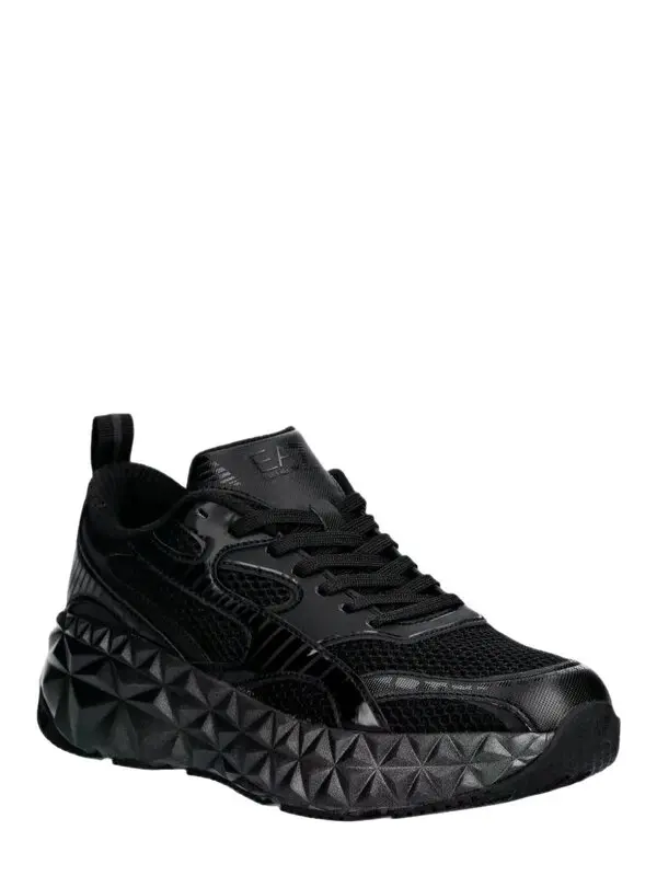EA7 Geometric Sole Mesh Sneakers - Black
