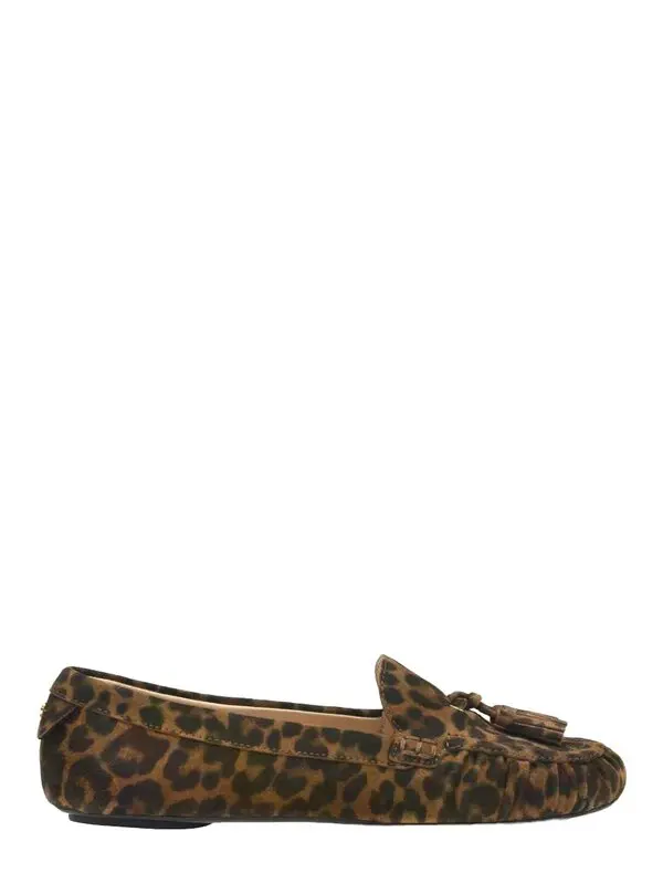GIANVITO ROSSI Leopard-print Loafers - Brown