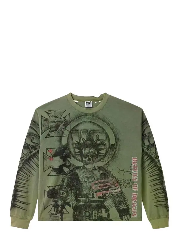 VALE FOREVER Reggie Graphic-print Sweater - Green