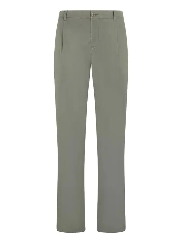 Fedeli Pleat-detail Tailored Trousers - Green