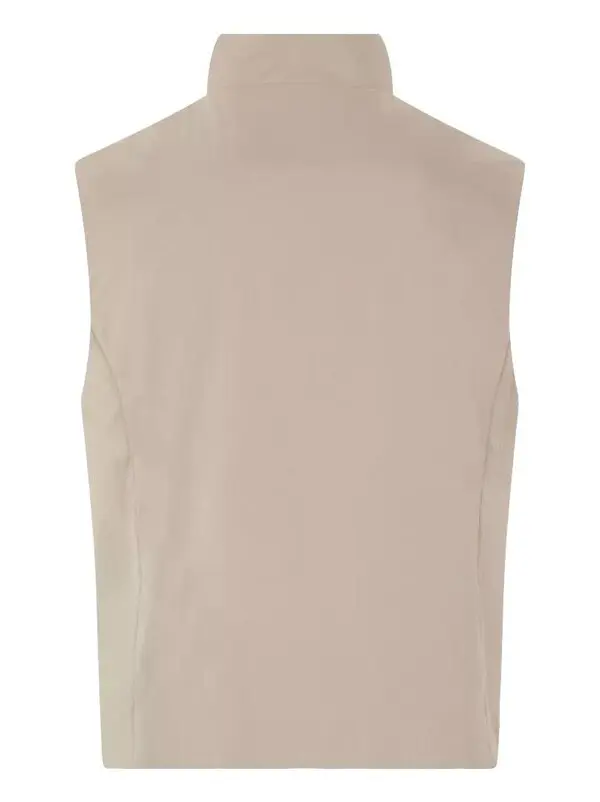 Fedeli High-neck Zip-up Gilet - Neutrals