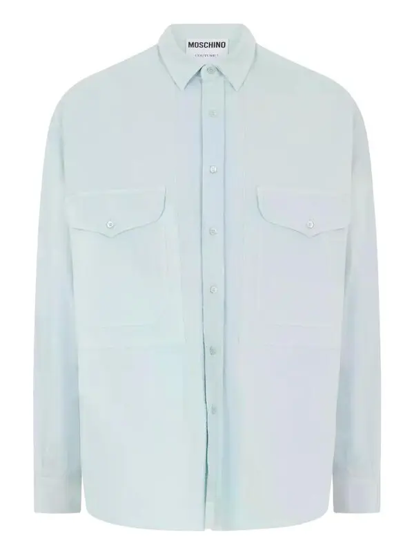 Moschino Button-up Flap-pocket Shirt - Blue