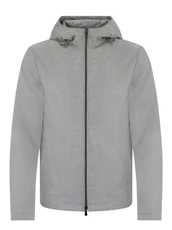 Fedeli Zip-up Hooded Jacket - Grey