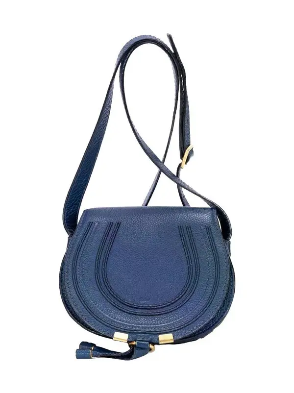 Chloé Marcie Saddle Shoulder Bag - Blue
