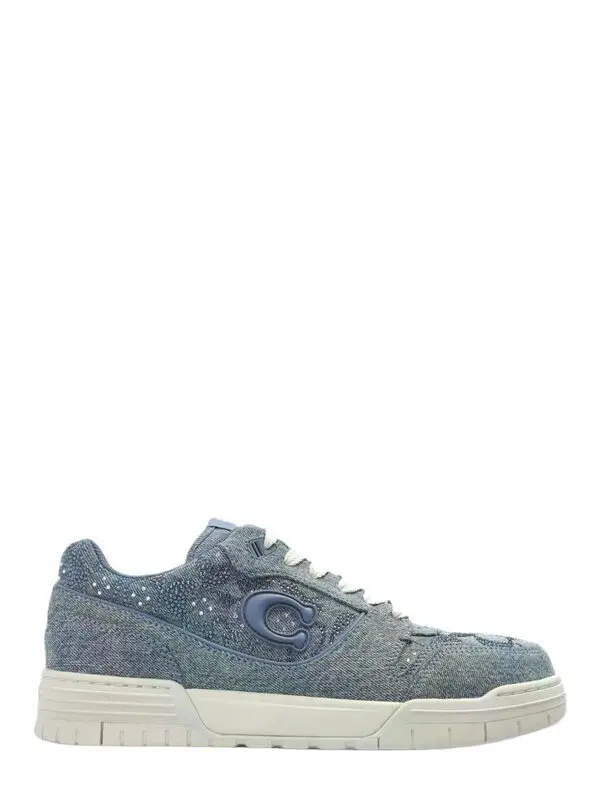 COACH Sequin-embellished Denim Sneakers - Blue