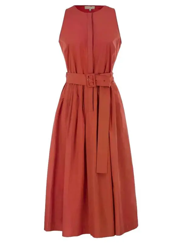 Antonelli Firenze Sleeveless Midi Dress - Red