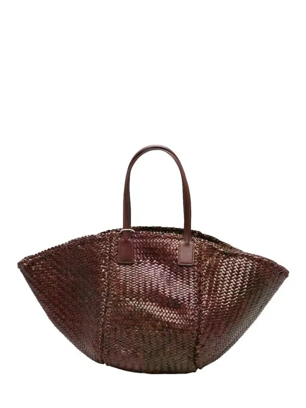 Dragon Diffusion Teresa Woven Leather Tote Bag - Brown