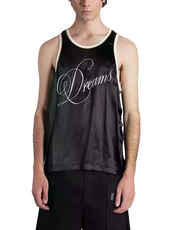 ANN DEMEULEMEESTER Endor Wrinkled Tank Top - Black