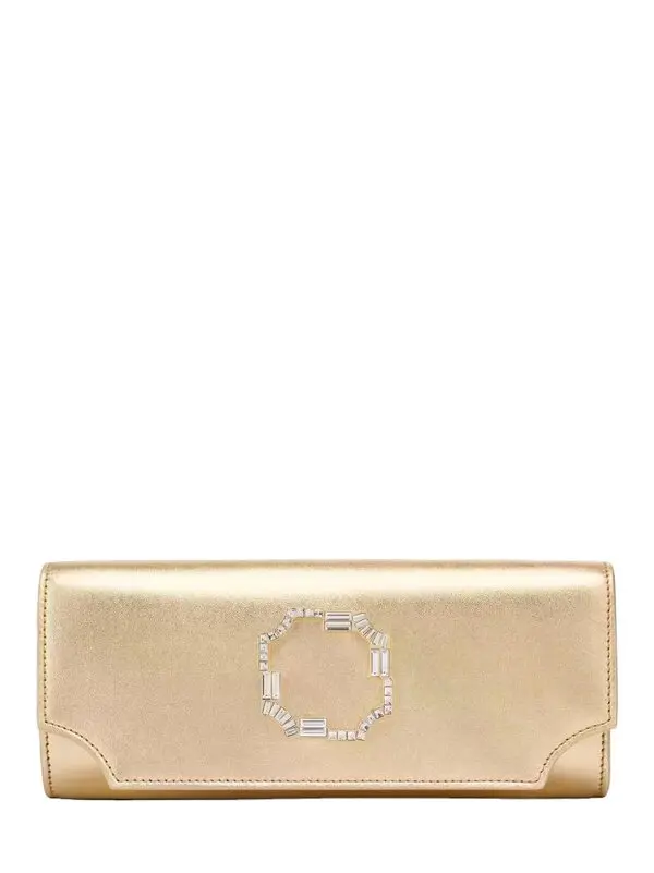 MALONE SOULIERS Vivien Crystal-embellished Clutch Bag - Gold