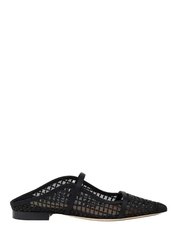 MALONE SOULIERS Maureen Sequin-embellished Mules - Black