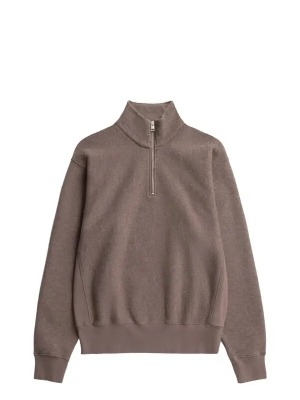 Norse Projects Wool Blend Half-zip Sweatshirt - Gray