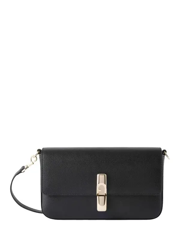 Furla Iride Leather Cross Body Bag - Black