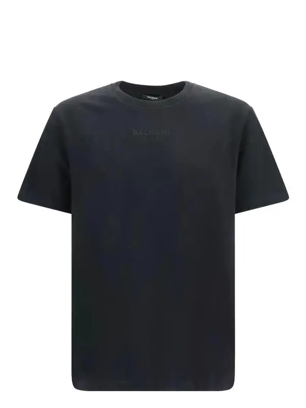 Balmain Logo-embroidered T-shirt - Black