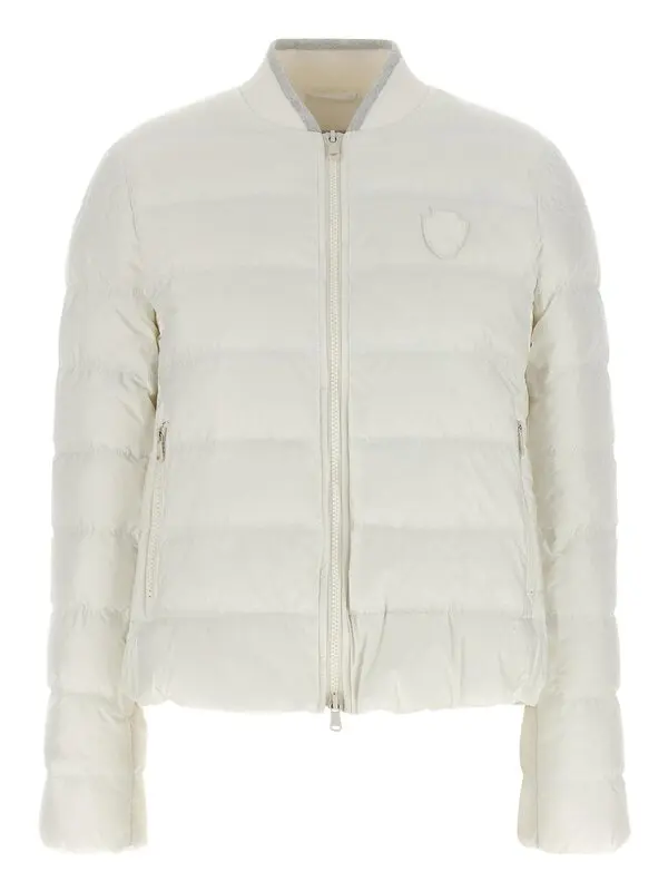 Brunello Cucinelli Quilted Down Jacket - White