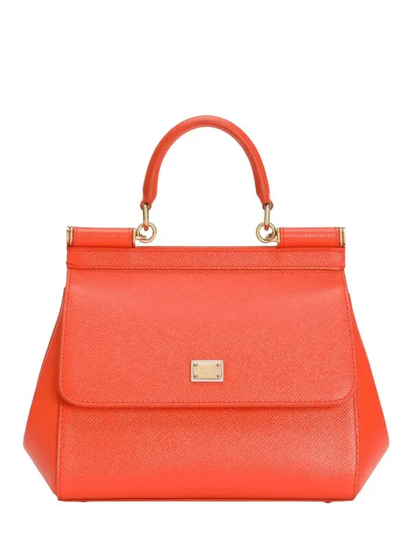 Dolce & Gabbana Medium Sicily Handbag - Orange