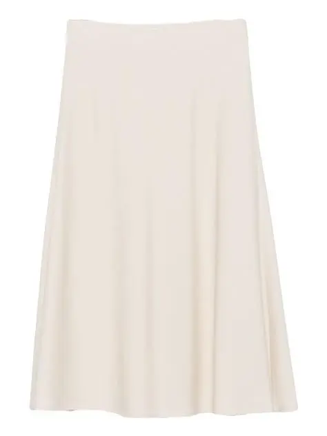 Brunello Cucinelli A-line Midi Skirt - White