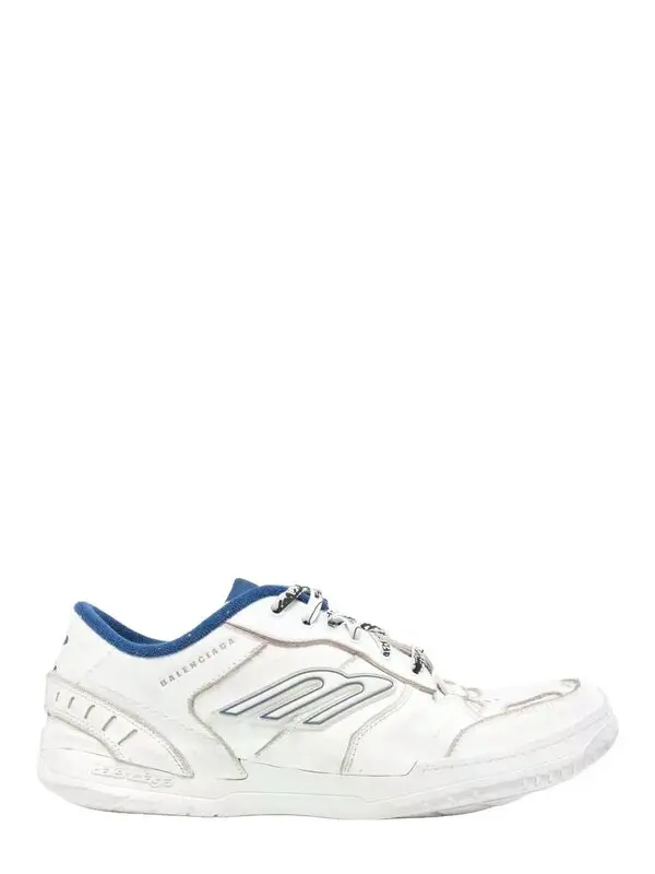 Balenciaga Hamptons Lace-up Sneakers - White