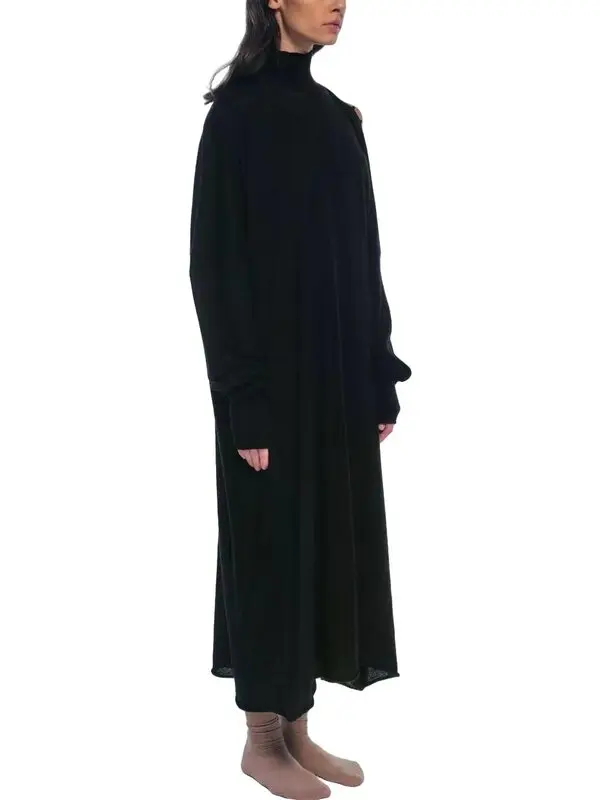 ROT Bipolar Button-fastening Dress - Black