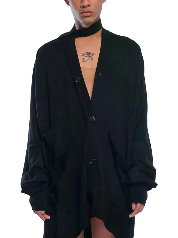 ROT Iconic Oversized Cardigan - Black