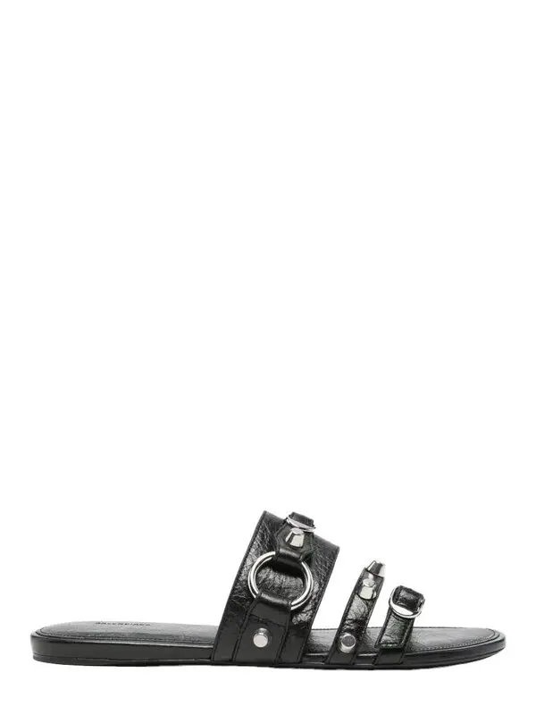Balenciaga City Studded Sandals - Black