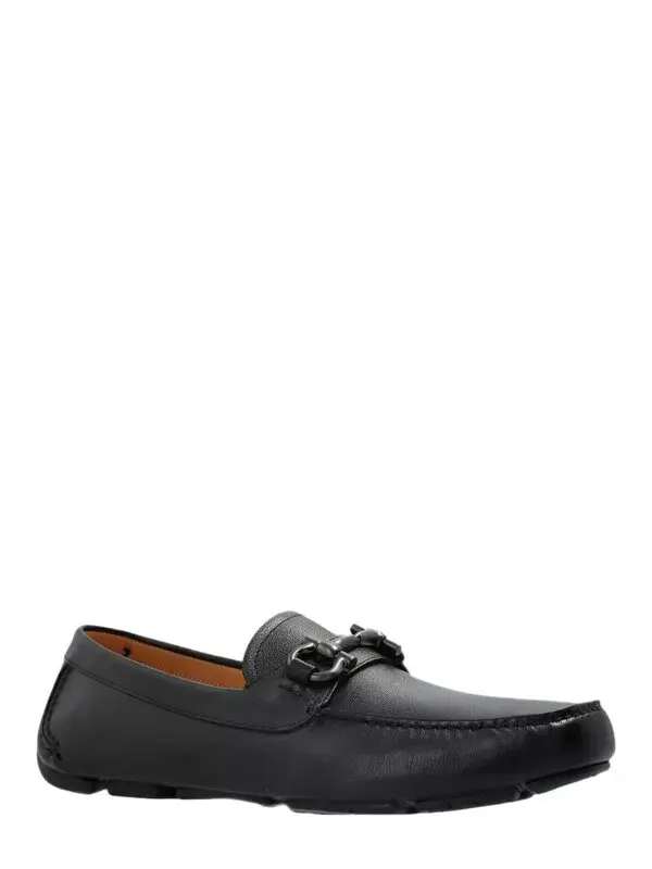 FERRAGAMO Parigi Leather Loafers - Black