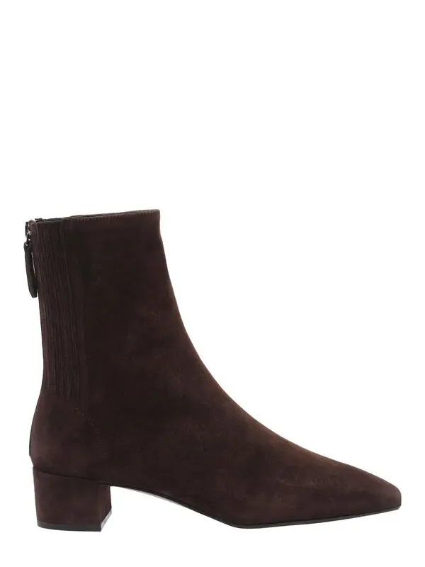 AQUAZZURA Honore Pointed Toe Boots - Brown