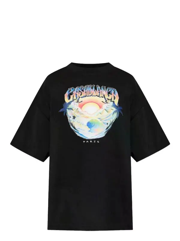 Casablanca Graphic-print T-shirt - Black