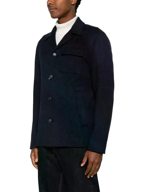 Herno Chest Flap-pocket Button-up Jacket - Blue