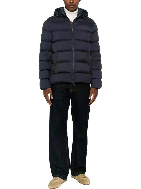 Herno Hooded Padded Jacket - Blue