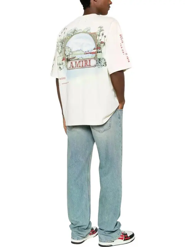Amiri Vista Hj Skate Short-sleeved T-shirt - Neutrals
