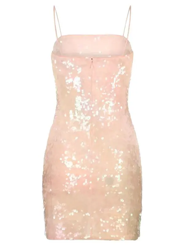 Alice + Olivia Delora Sequin Embellished Mini Dress - Pink