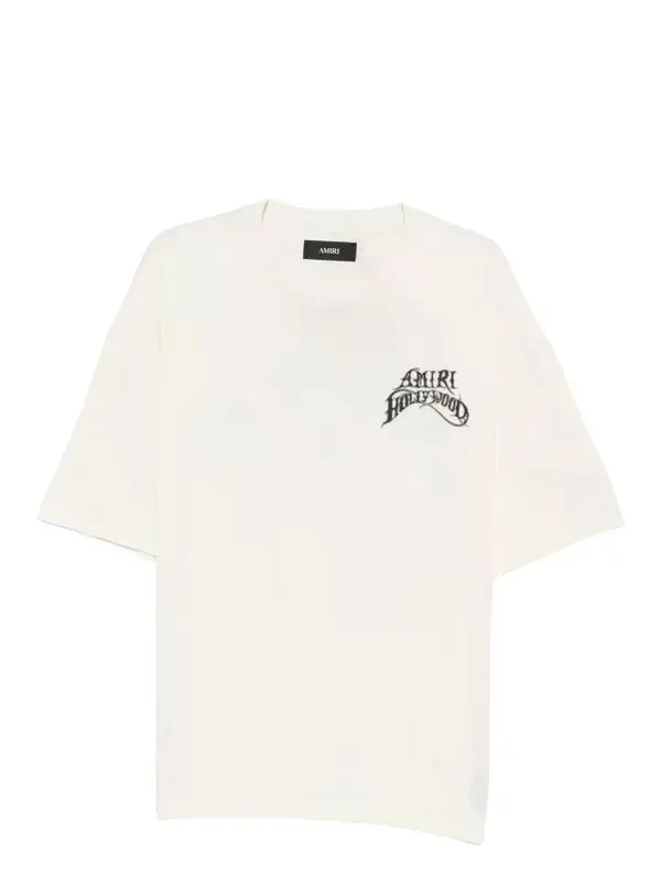 Amiri Hollywood Lj Skate T-shirt - Neutrals