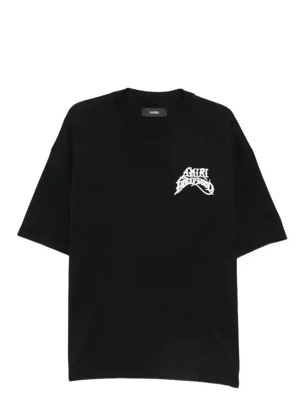 Amiri Hollywood Lj Skate Cotton T-shirt - Black