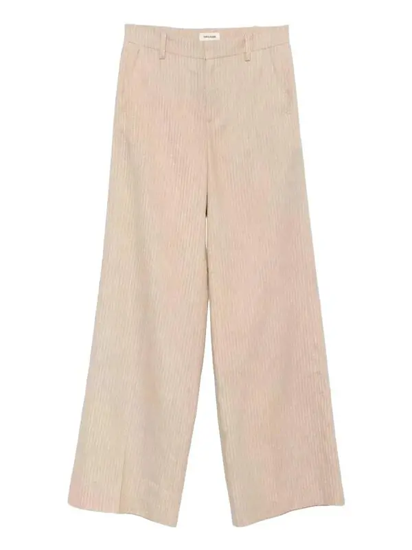 Zadig&Voltaire Pinstripe Wide-leg Trousers - Neutrals