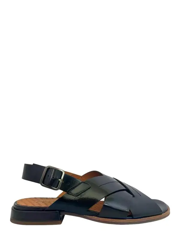 Chie Mihara Crossover Strap Sandals - Black