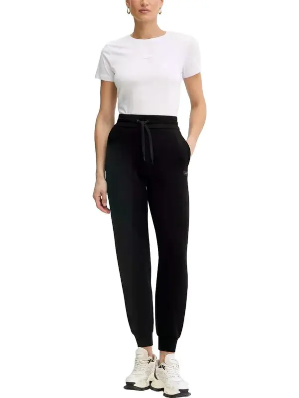 Armani Exchange Logo Patch Track Pants - Black