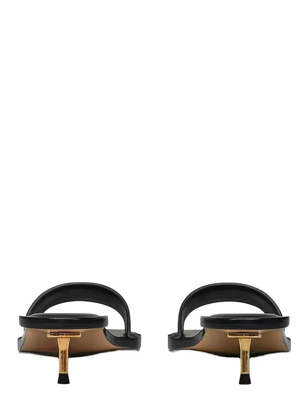 Nanushka Square-toe Heeled Sandals - Black