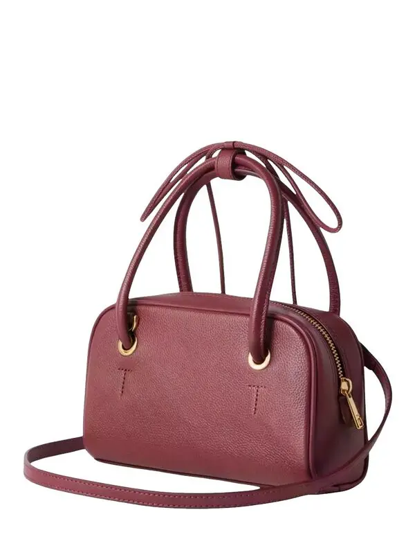 Furla Xl Dome Leather Crossbody Bag - Red