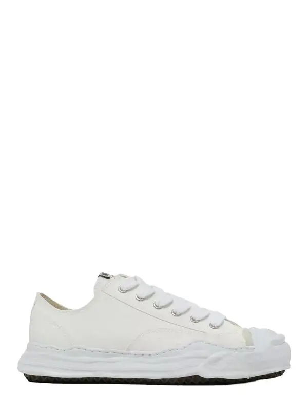 Mihara Yasuhiro Distressed Lace-up Sneakers - White