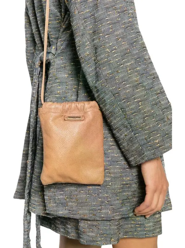 CATERINA LUCCHI Eva Garment-dyed Leather Cross Body Bag - Neutrals