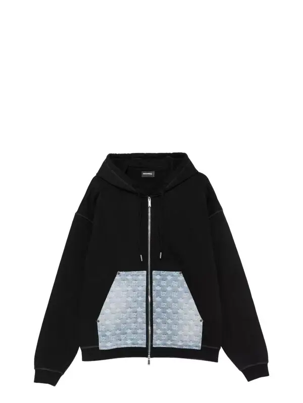 Dsquared2 Monogram Hoodie - Black